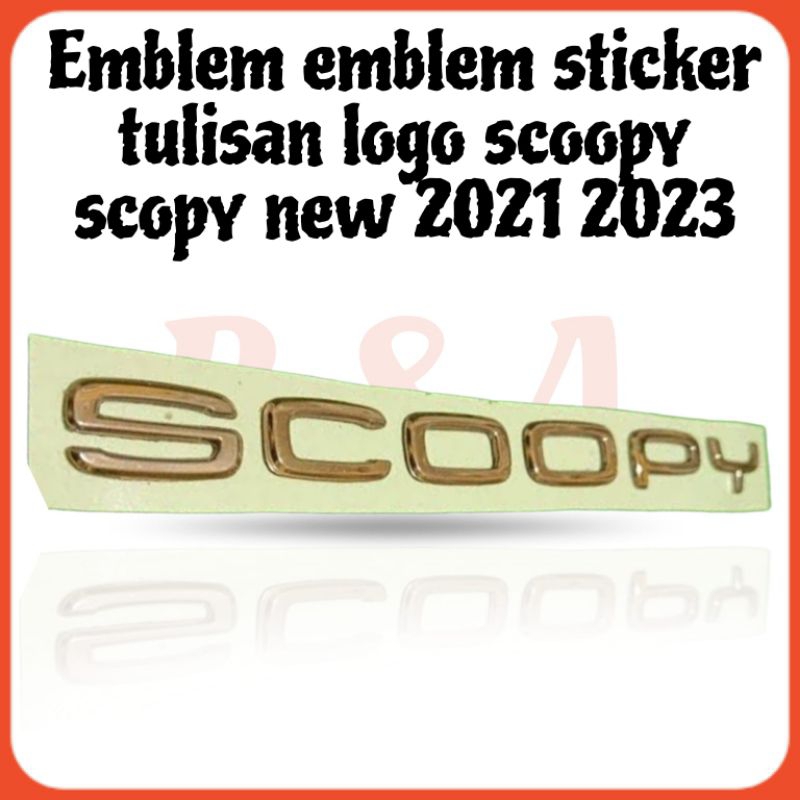Jual Emblem emblem sticker tulisan logo scoopy scopy new 2021 2023 ...