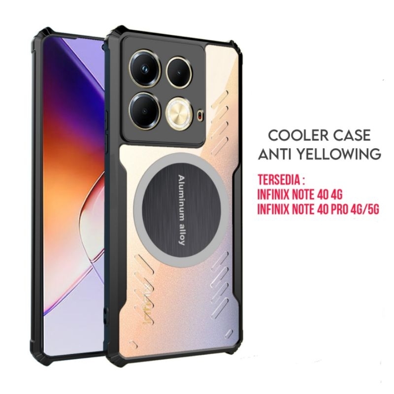 Jual Case Infinix Note 40 4G / Infinix Note 40 Pro 4G 5G / Note 40S Casing Hybrid Cooling Fan ...