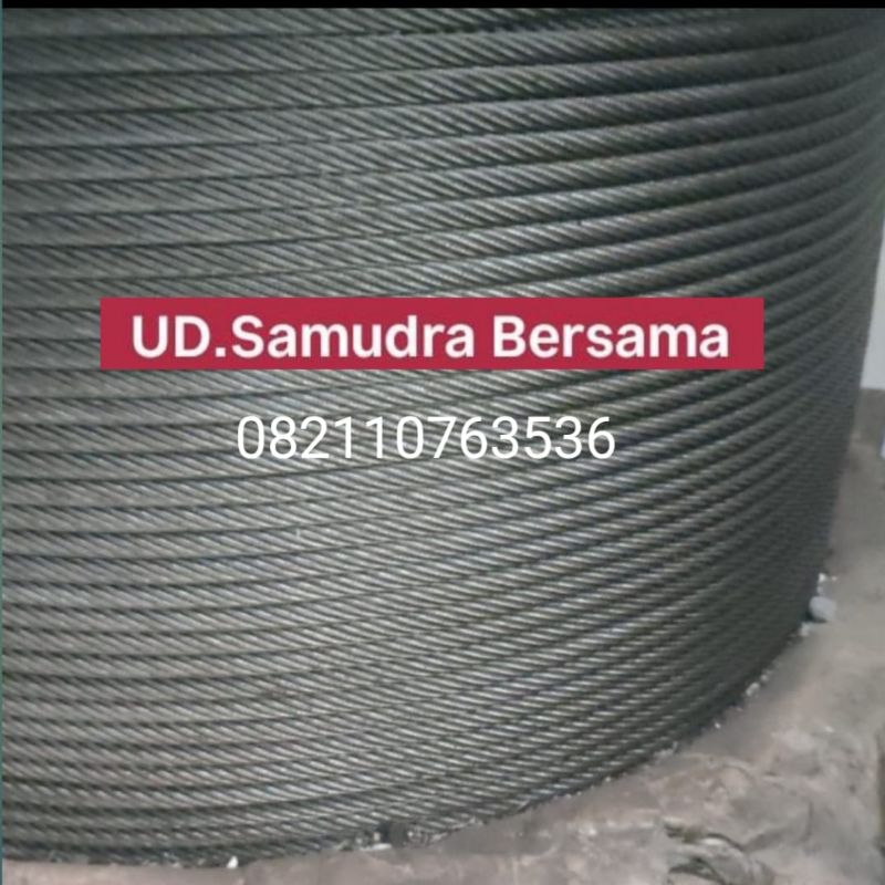 Jual kawat seling usha tesac 10mm wire rope 10mm kawat seling 10 mm ...
