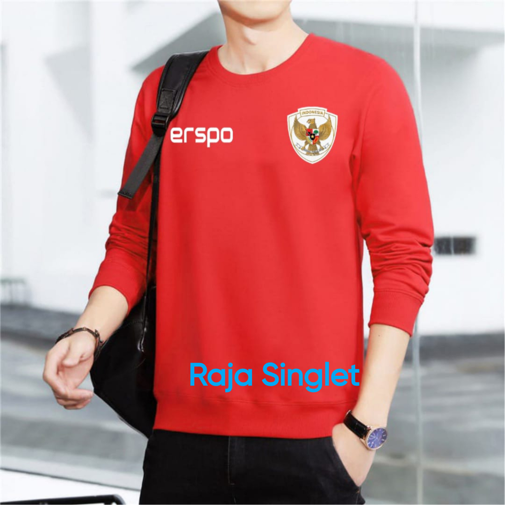 Jual Kaos Timnas Indonesia Lengan Panjang Pria Terbaru / Kaos Jersey Bola /Atasan Pria Timnas ...