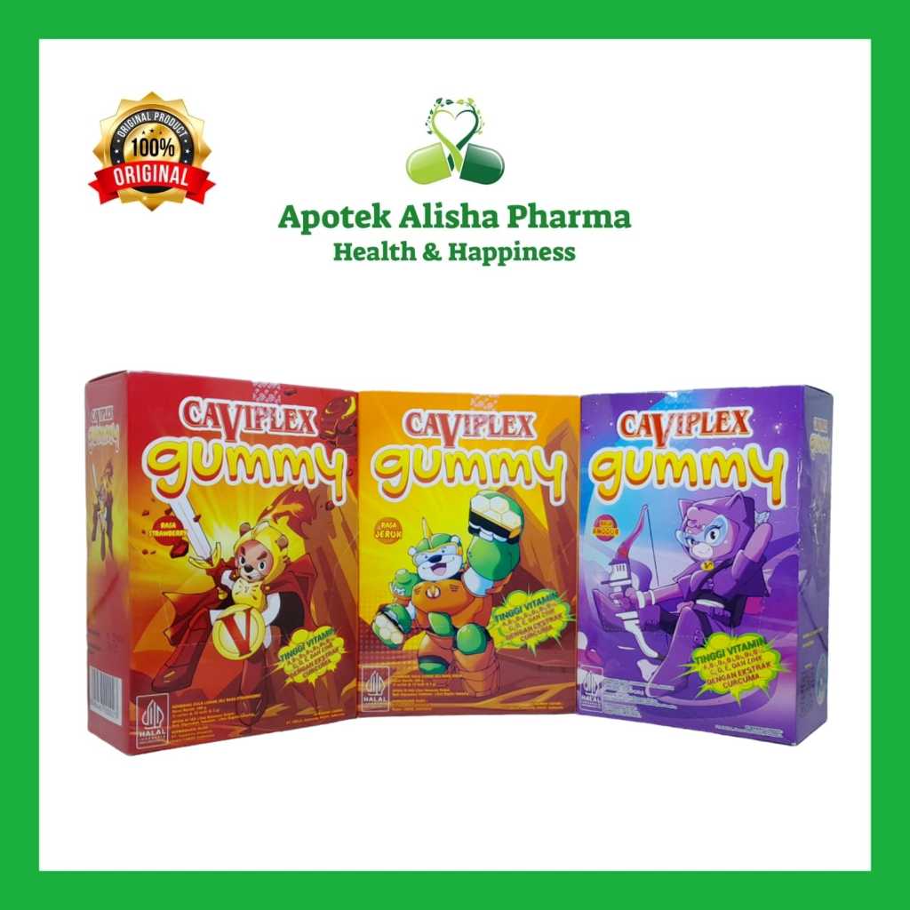 Jual Caviplex Gummy Sachet - Caviplek Permen Multivitamin Pertumbuhan ...