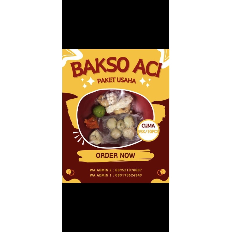 Jual BAKSO ACI INSTAN PAKET USAHA 10PCS 55K// BAKSO ACI INSTAN KHAS ...
