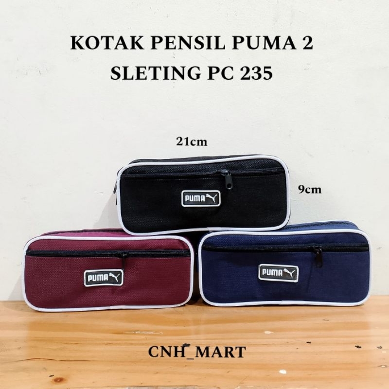 Jual Kotak Pensil Puma 2 Sleting - Kotak Pensil Besar Puma 2 Sleting PC 235 Harga 1 Pcs | Shopee ...