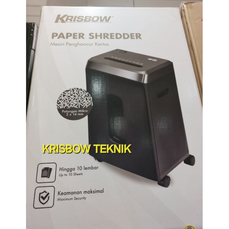 Jual Mesin Penghancur Kertas Krisbow S4210M papper shredder pemotong kertas UPGRADE dari S433 ...