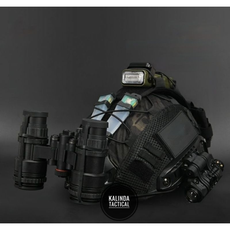 Jual Custom Tactical Helm SWATT NVG PVS 15 MS2000 Dummy | Shopee Indonesia