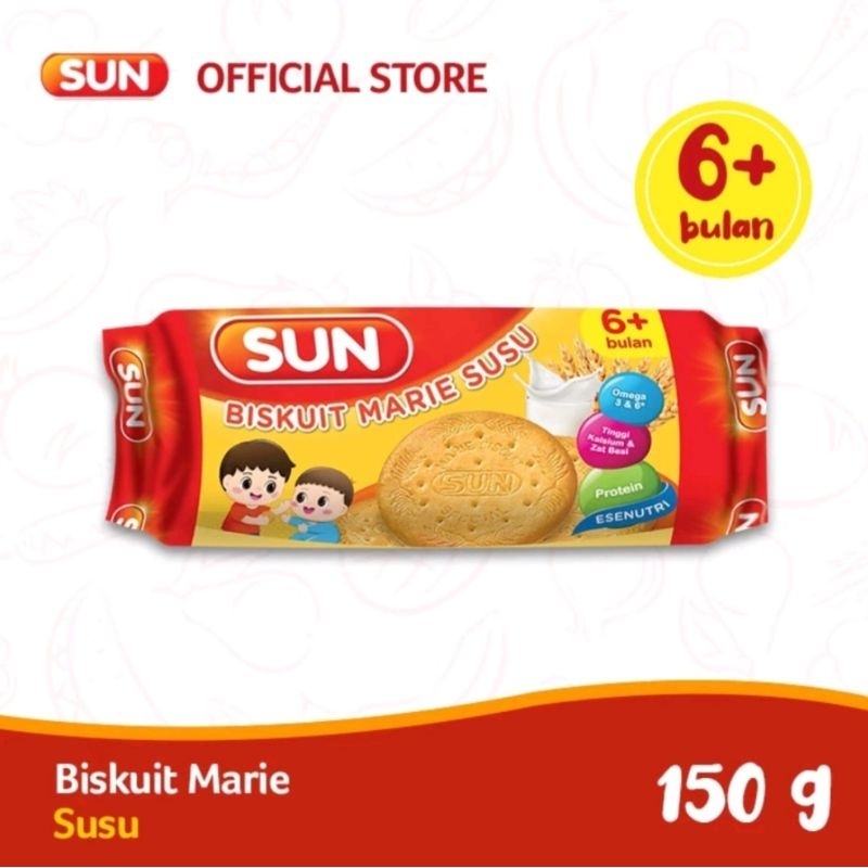 Jual SUN BISKUIT MARIE SUSU 150G - BISKUIT BAYI / CEMILAN ANAK | Shopee ...