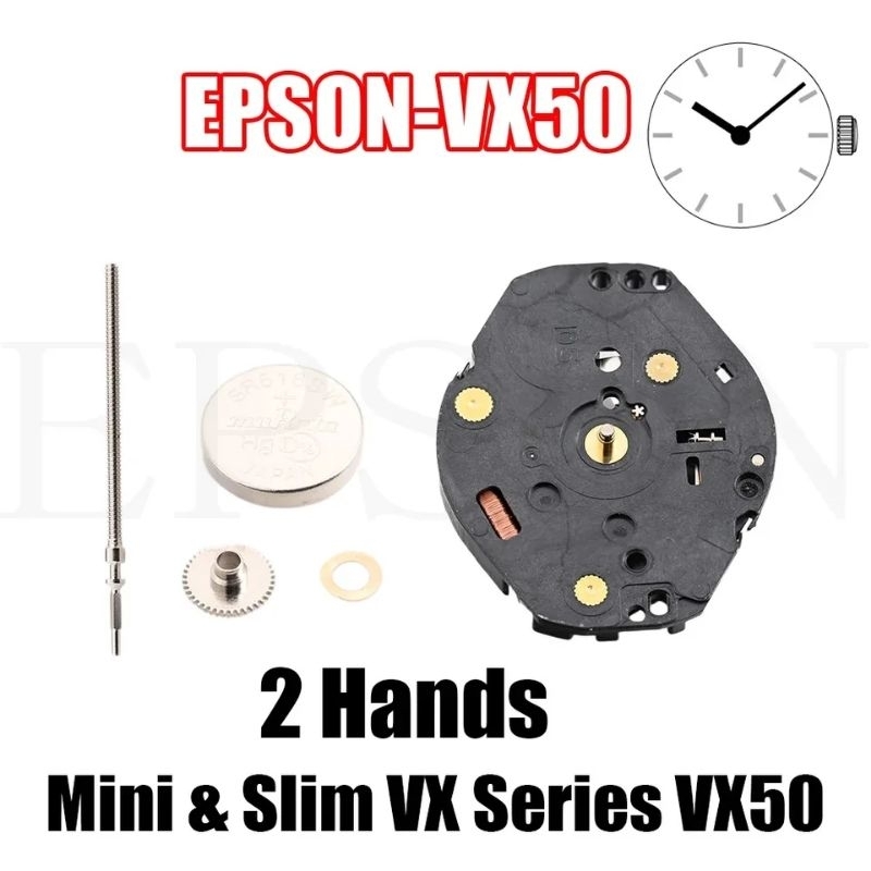 Jual Mesin Jam Tangan ORI 2Jarum Epson Vx50E Muvement Vx50E | Shopee Indonesia