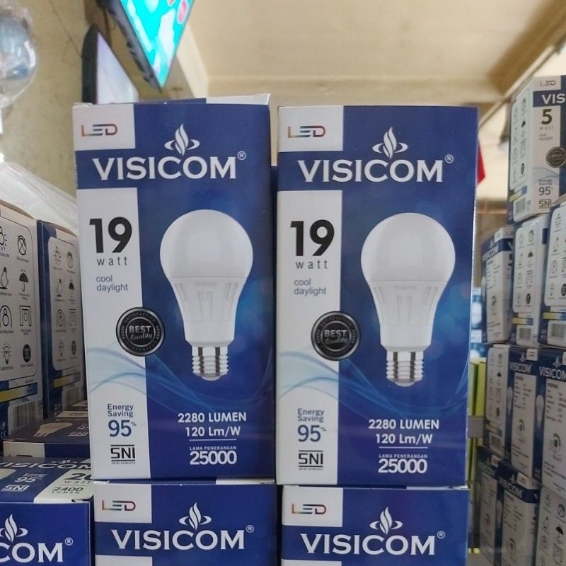Jual LAMPU LED SMART VISICOM 19 WATT CAHAYA PUTIH | Shopee Indonesia