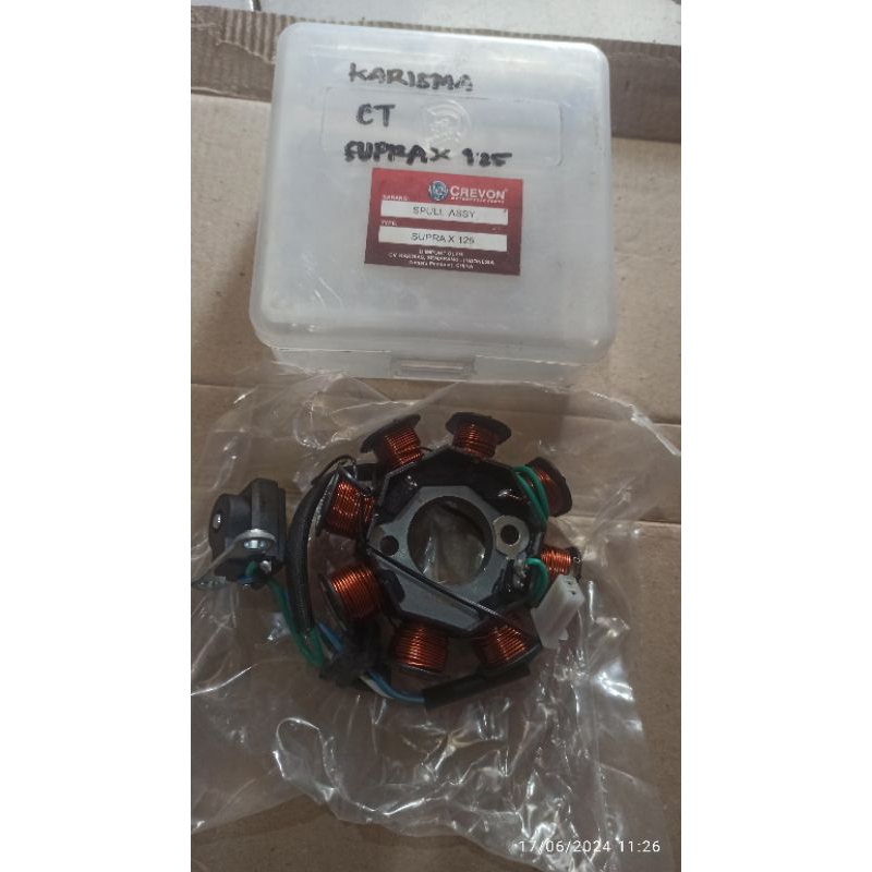 Jual SPUL SPULL SPOL SPOOL STATOR ASSY SUPRA X 125 KARBU TAHUN 2005 SD 2013 | Shopee Indonesia