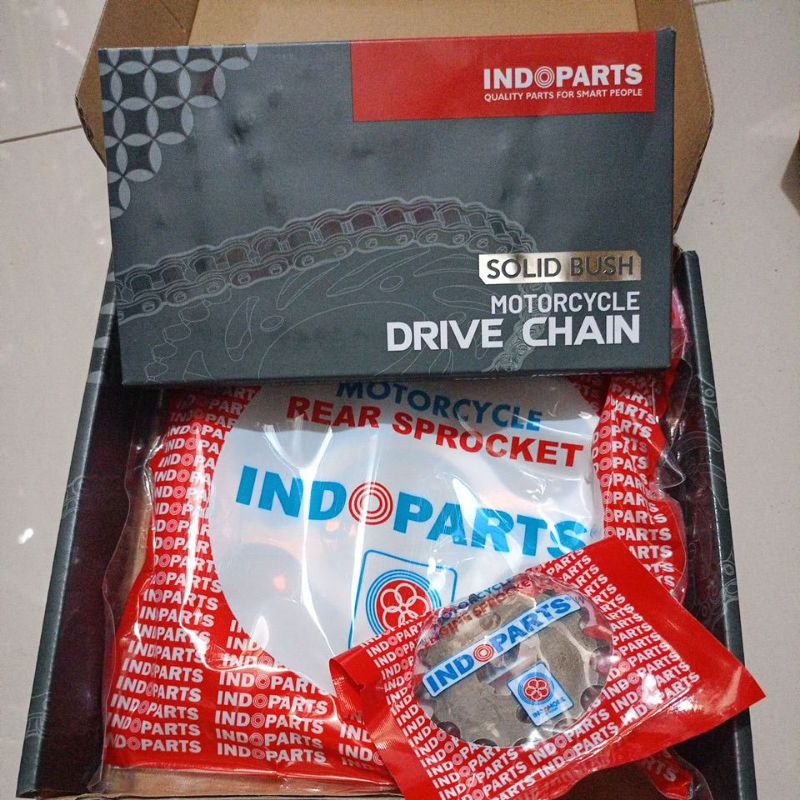 Jual GEARSET MEGAPRO MONOSHOCK NEW ( KYE 14T-42T 428-124 ) MERK INDOPART | Shopee Indonesia