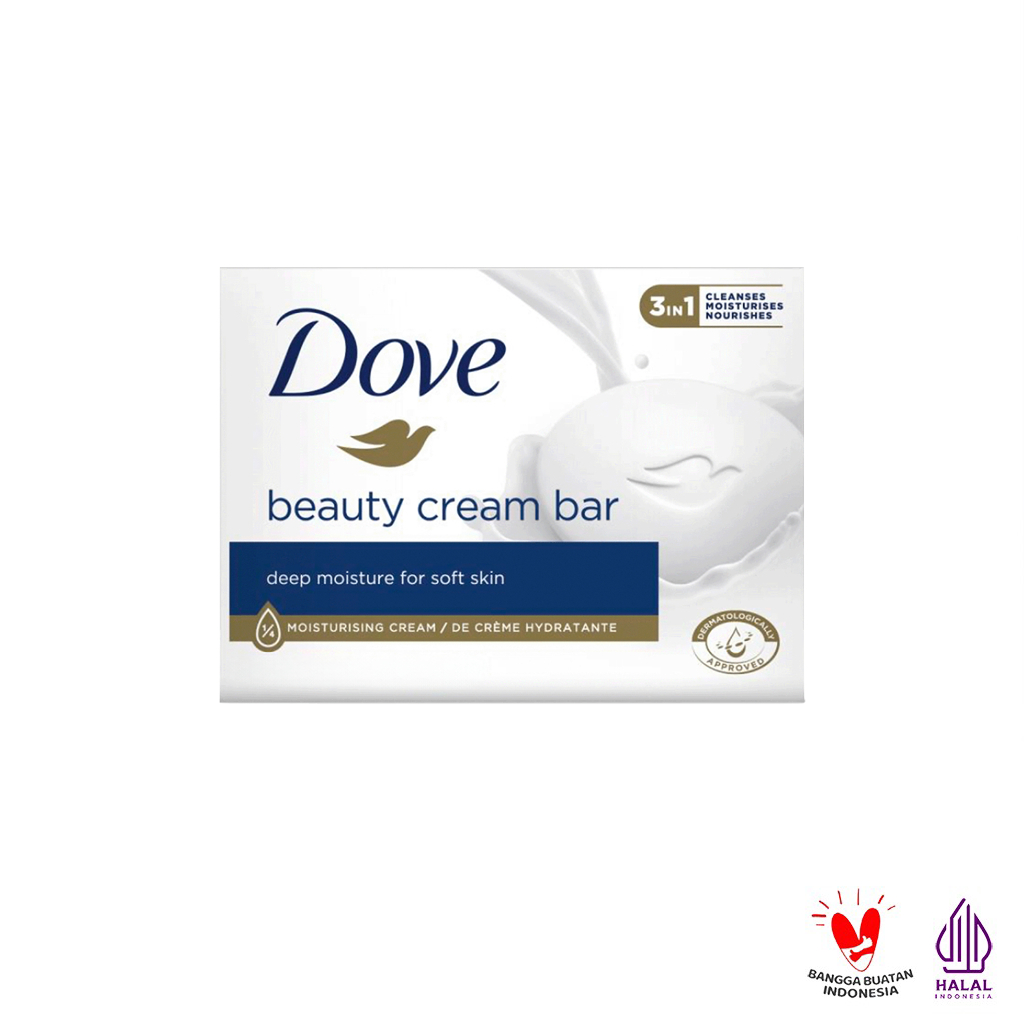 Jual Dove Beauty Cream Bar for Face & Body Wash with Healthy, Glowing ...