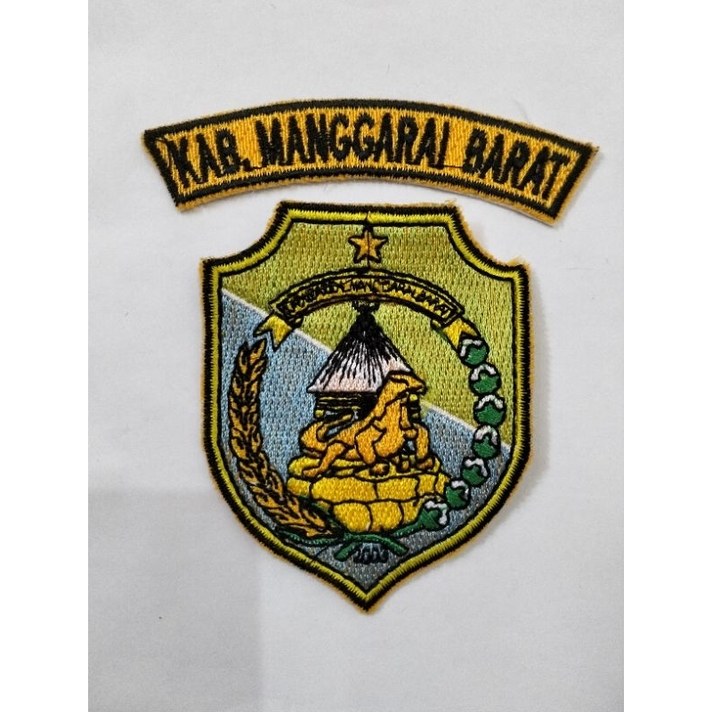 Jual BET BORDIR LOGO LAMBANG KABUPATEN MANGGARAI BARAT,NTT NUSA ...