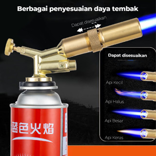 Jual Portable Kepala Gas Torch BBQ Blow Torch Flame Gun Korek kaleng tabung Las api Pemantik COD ...