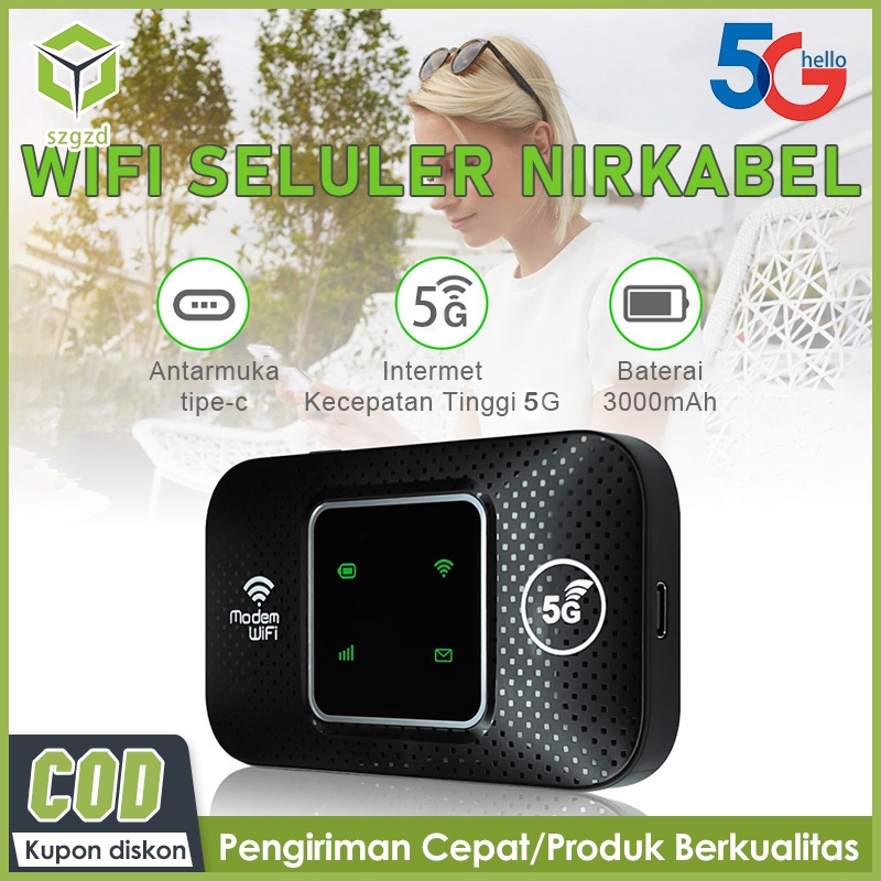 Jual Szgzd Wireless Router Modem Wifi 2100mAh Mifi Telkomsel 5G 150Mbps UNLOCK ALL OPERATOR ...