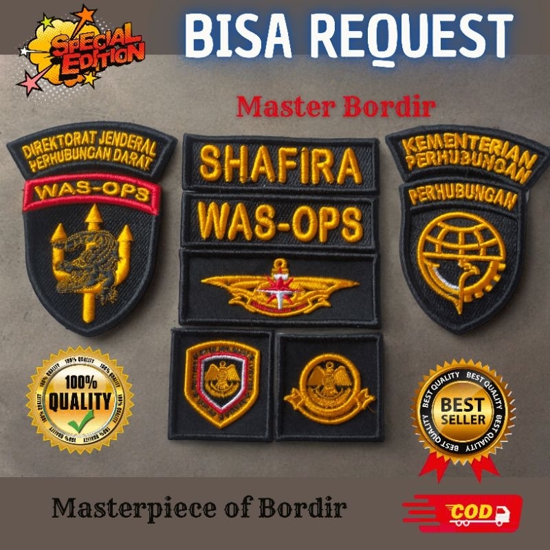 Jual BORDIR WAS OPS timbul [SUPER] terbaru | atribut wasops murah ...