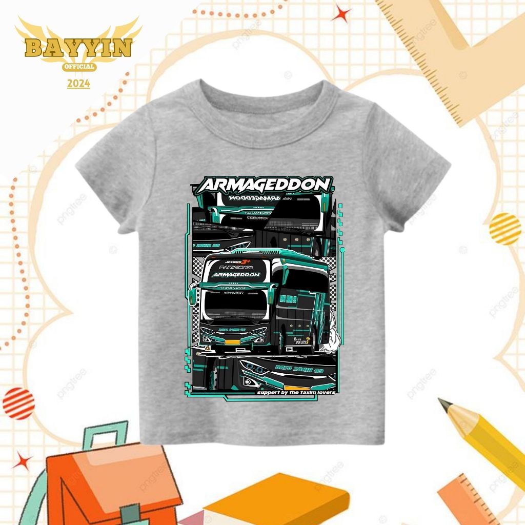 Jual Kaos Anak Custom Nama Combed 30s Gambar BUS ARMAGEDON Untuk Anak dan Hadiah Anak Laki-Laki ...