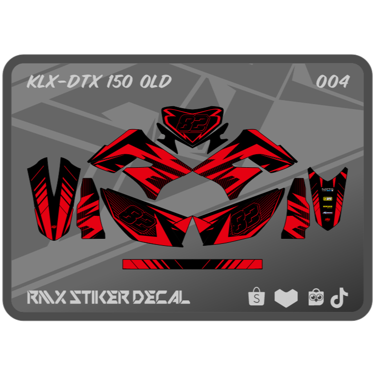 Jual STIKER KLX 150 S/L FULLBODY (004) STICKER DECAL DEKAL D-TRACKER ...