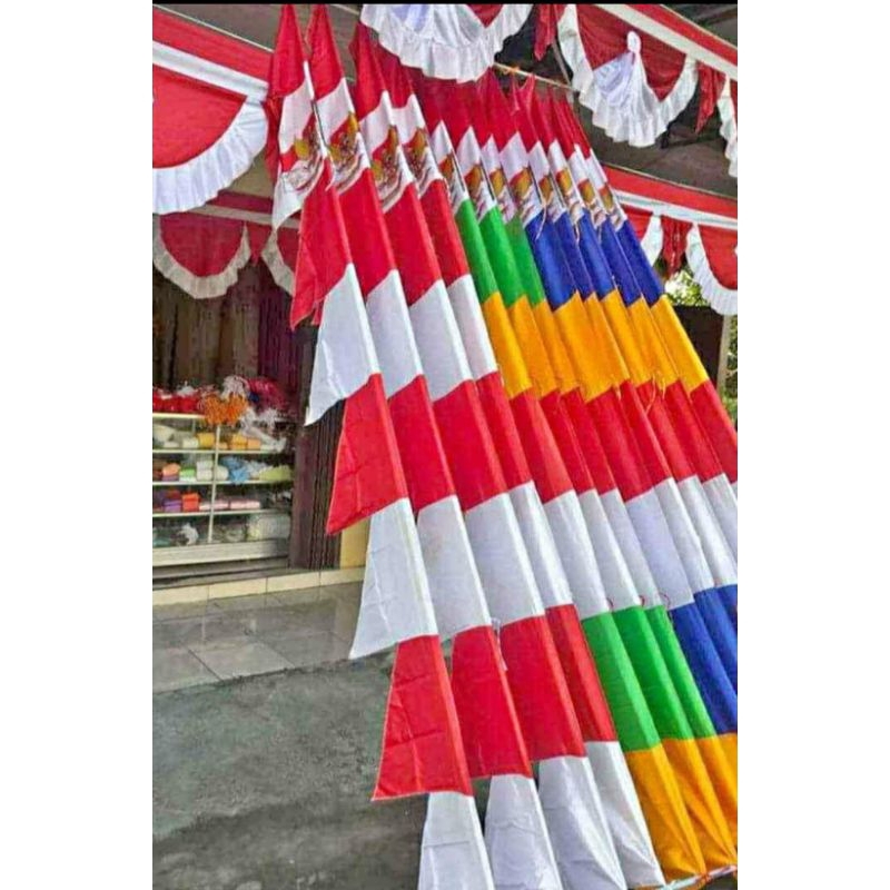 Jual Bendera Umbul-umbul 17 Agustus Bendera Merah Putih Bendera Segitiga Bendera Jalan Bendera ...