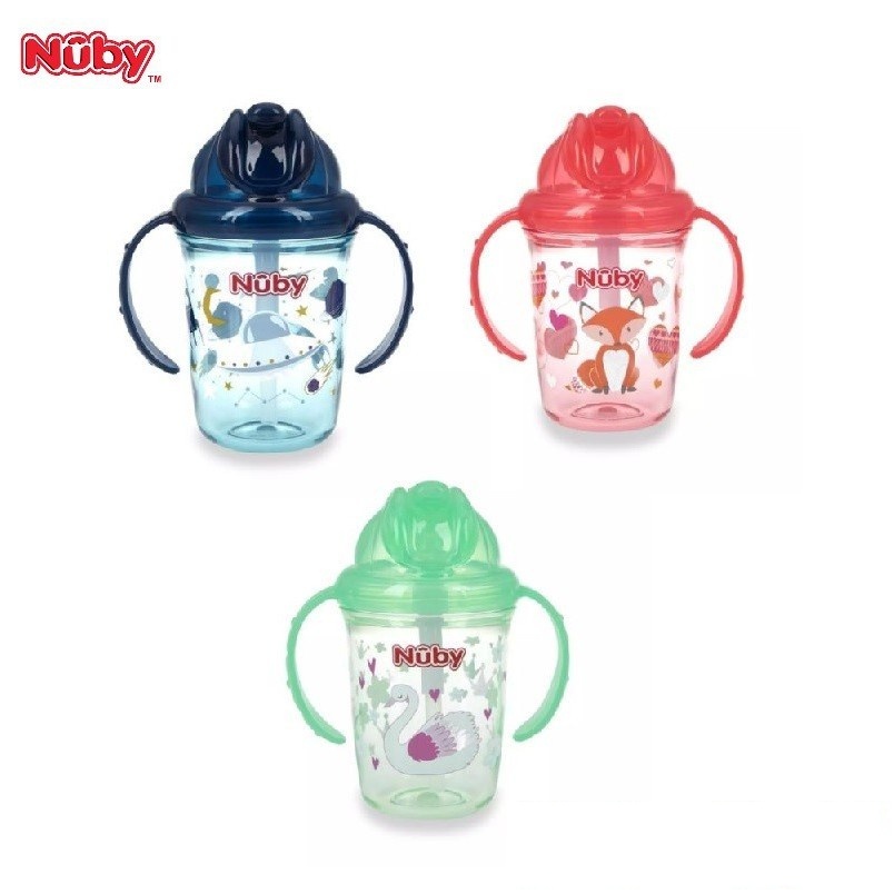 Jual NUBY BOTOL MINUM SEDOTAN TRITAN FLIP IT WITH STRAW 240ml | Shopee Indonesia