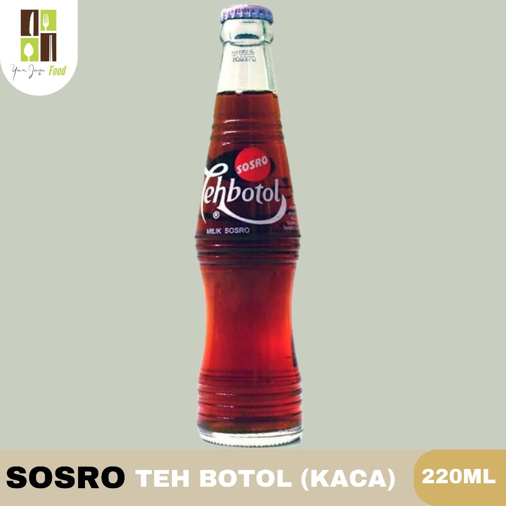 Jual Teh Botol Sosro / Teh Sosro Original / Botol Kaca / Beling / 220ML ...