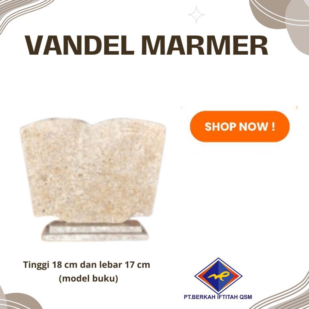 Jual vandel polos PLAKAT VANDEL MARMER BERKUALITAS model buku ukuran 18 ...