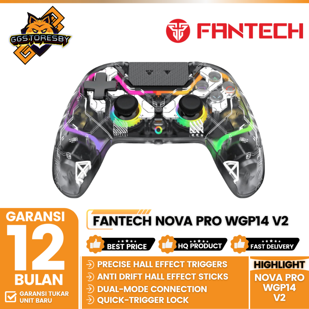 Jual FANTECH NOVA WGP14 WIRELESS HALF EFFECT Gamepad | Shopee Indonesia
