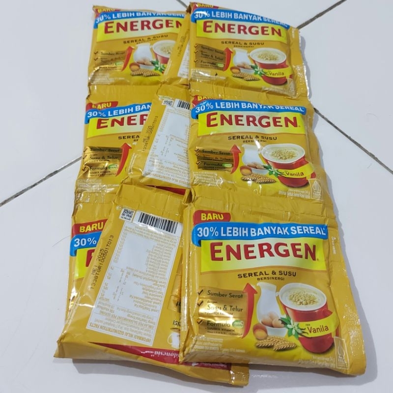Jual Energen Sereal & Susu Rasa Vanila 1 Renceng 10 sachet @32gr ...