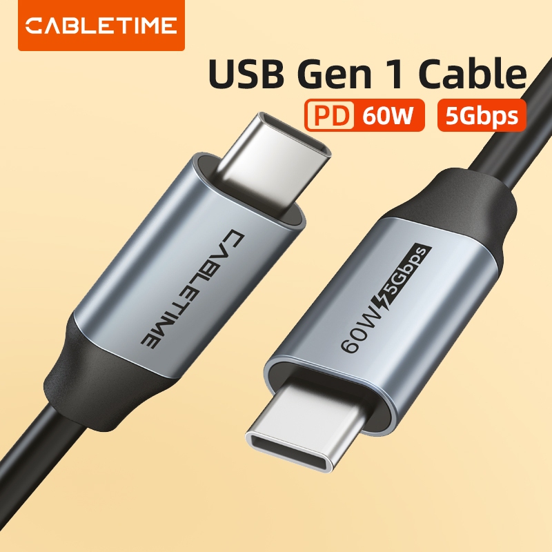 Jual Kabel Data USB Type C Thunderbolt 3 PD 100W Display Video Premium ...