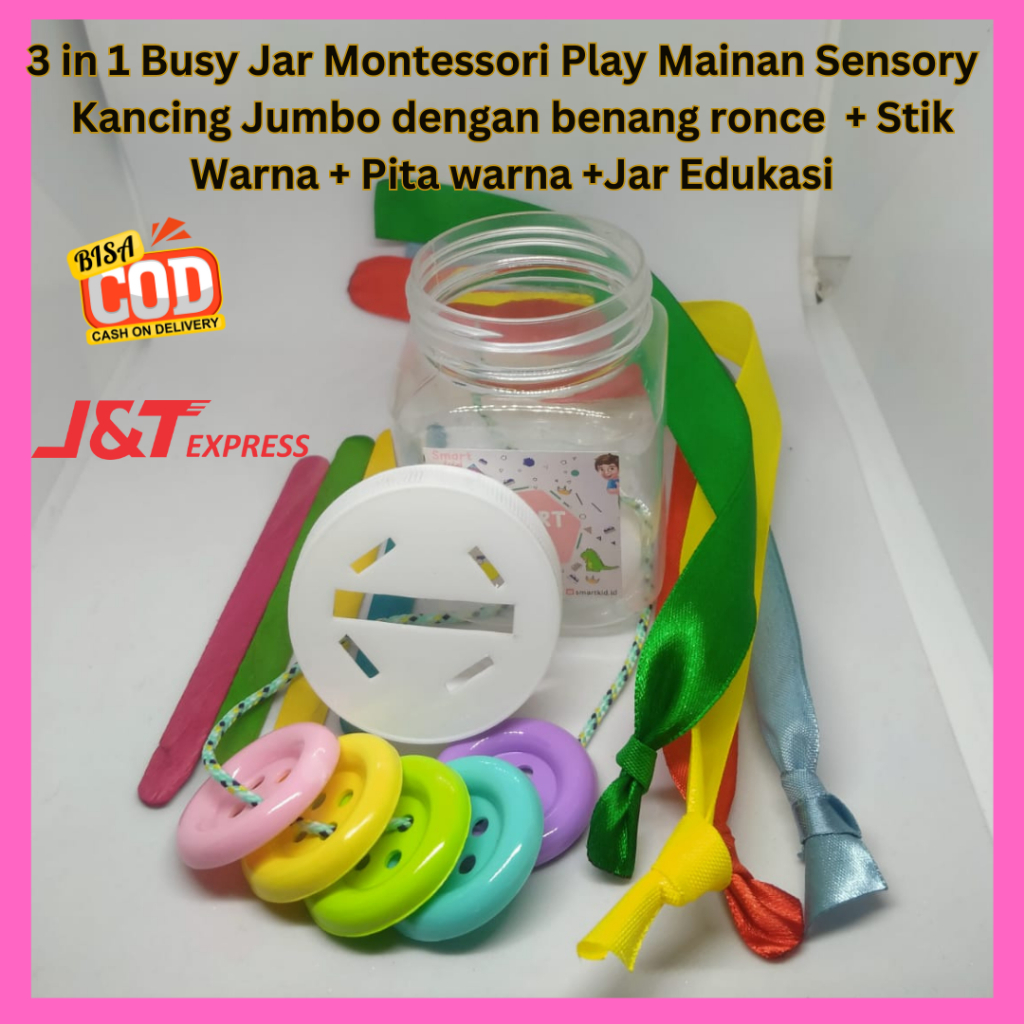 Jual Botol Toples Busy Jar Kosong Sensory Play | Shopee Indonesia