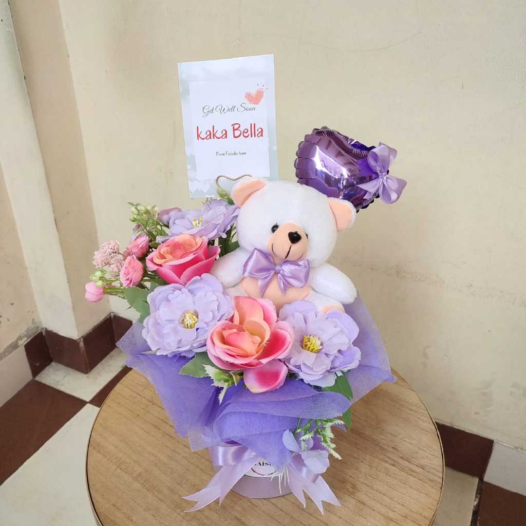Jual Bloom Box Bunga Balon Foil Buket Wisuda Ulang Tahun Buket Bunga ...