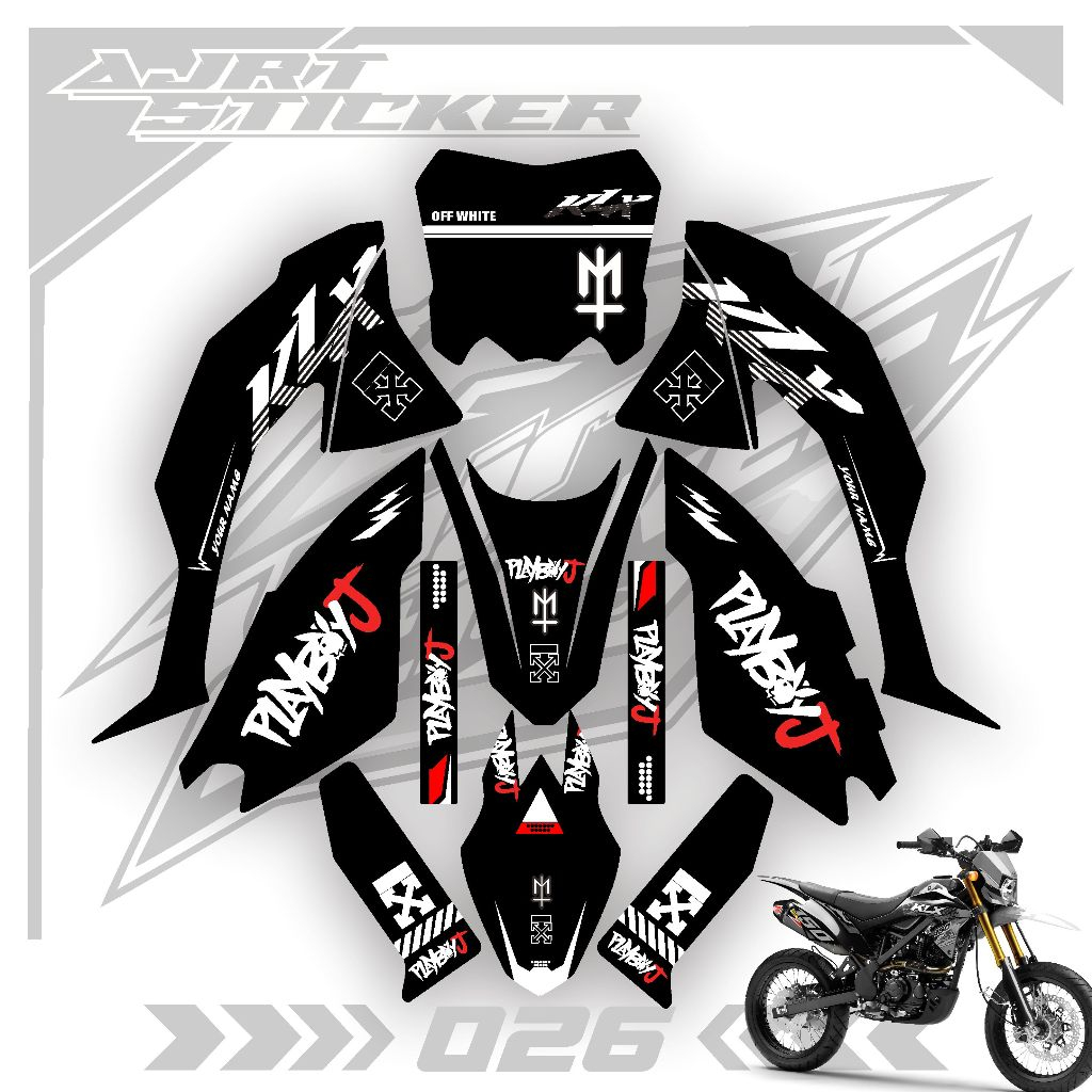 Jual DECAL STICKER KAWASAKI KLX BF PAPAN CRF - KAWASAKI KLX BF/G/L ...