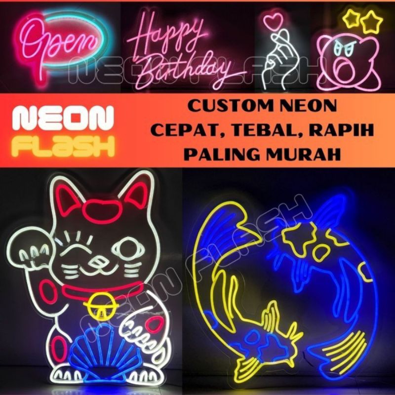 Jual Neon Sign Custom LED Flex | Shopee Indonesia