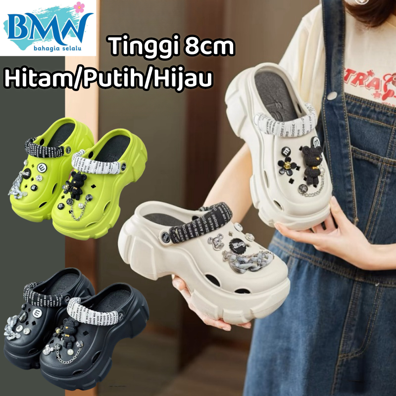 Jual Sandal Baim EVA 8cm Sepatu Baim Bersol Ultra Tebal untuk Wanita ...