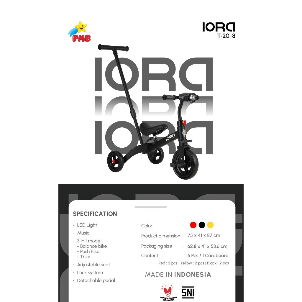 Jual Push bike AVIATOR AT 7906 Balance Bike Keseimbangan sepeda anak ...
