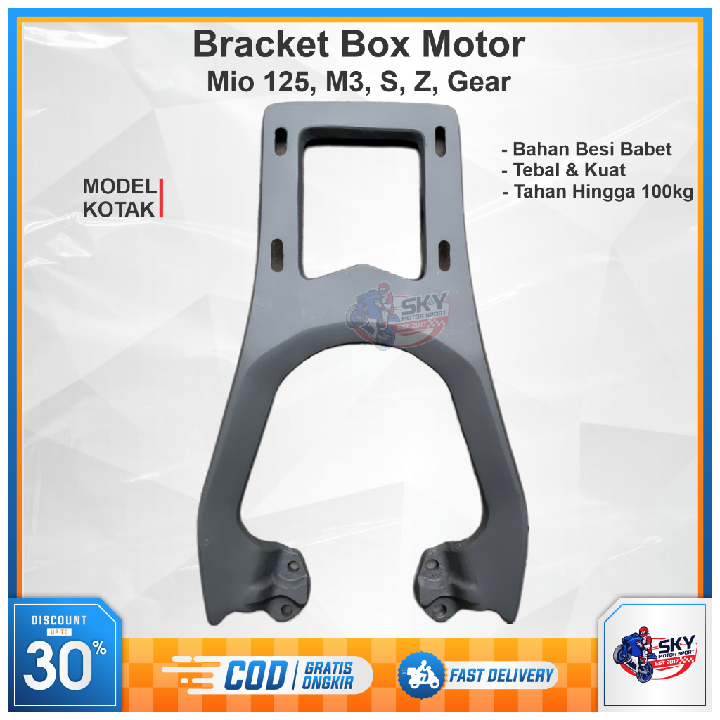 Jual Bracket Breket Box Belakang Motor Mio 125 J S Z Soul GT Gear Model ...