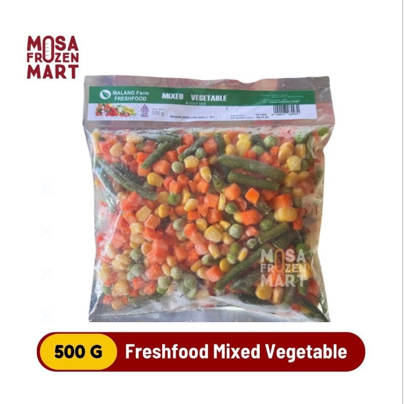 Jual Freshfood Mixed Vegetable Frozen 500 G | Sayur Beku | Shopee Indonesia