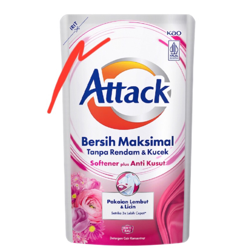 Jual Attack deterjen cair 750ml hygiene plus softener | Shopee Indonesia