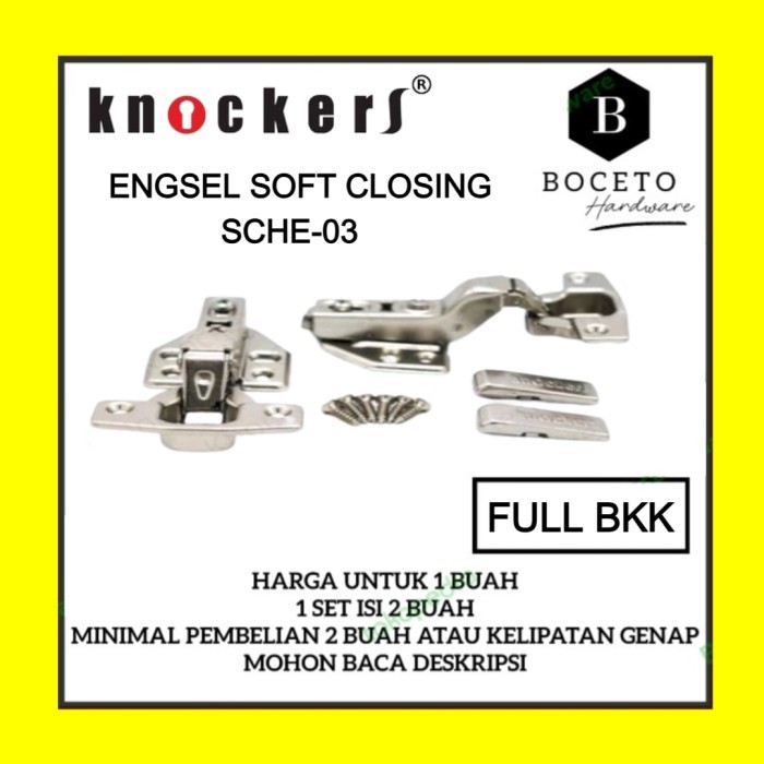 Jual Engsel Sendok KNOCKERS Anti Karat / Engsel Lemari Knockers SCHE-03 ...