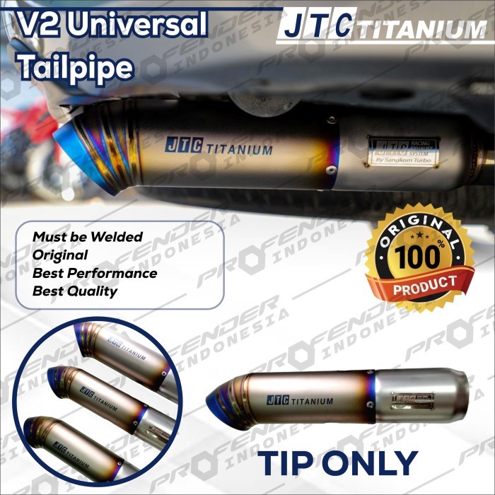 Jual JTC titanium - Tailpipe Tip Only V2 JS Style - Exhaust Muffler ...