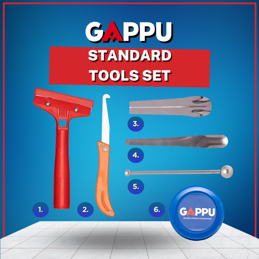 Jual Gappu - Tools Set Kit Alat Aplikasi Premium Epoxy Tile Grout ...