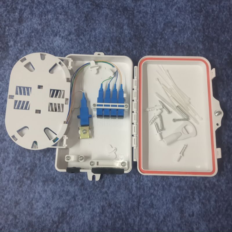 Jual Odp 4 Core Lengkap Plc Splitter 1:4 Sc Upc Adapter Sc Upc fiber ...