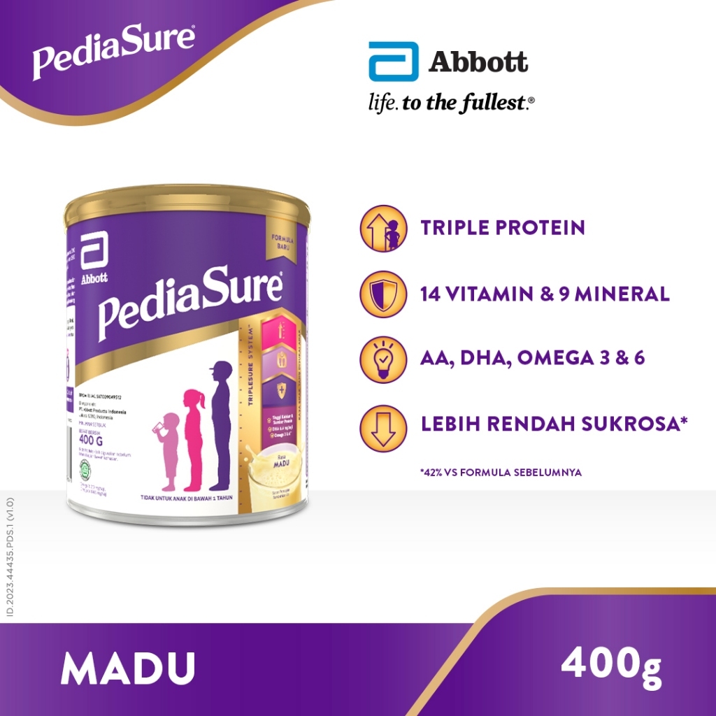 Jual PEDIASURE TRIPLESURE 400 GR Kaleng | Shopee Indonesia