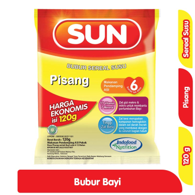 Jual Sun Pisang Bubur Sereal Susu 120 Gr Pouch 120Gr | Shopee Indonesia