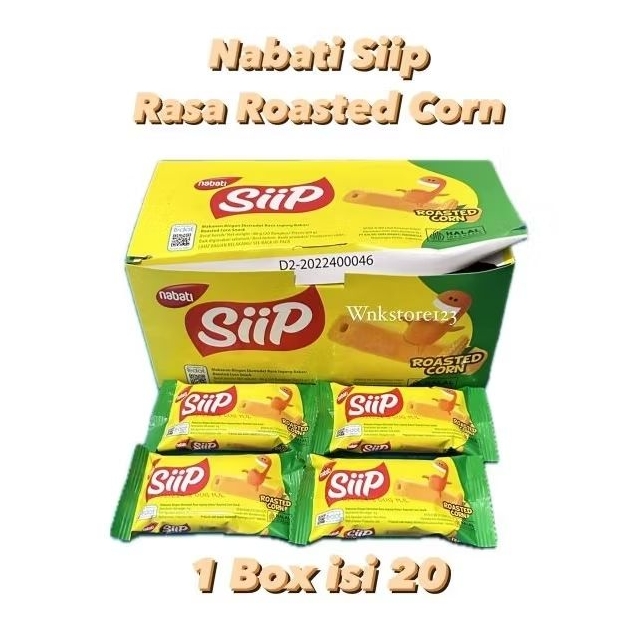 Jual Nabati siip snack stick jagung bakar kemasan 4gram 1box isi ...