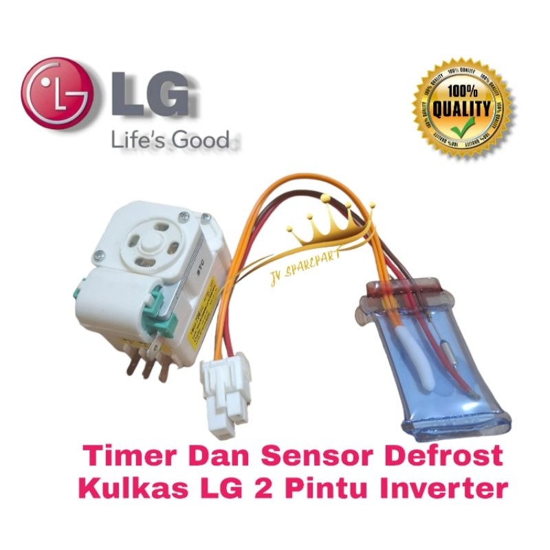 Jual Timer dan sensor defrost bimetal kulkas LG 2 Pintu inverter 1 Set | Shopee Indonesia