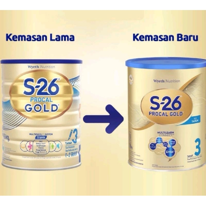 Jual S26 Procal Gold tahap 3 kemasan 1,6 kg (Vanila) | Shopee Indonesia