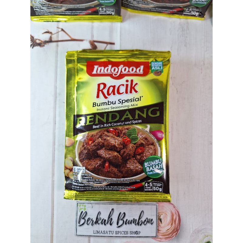 Jual Bumbu Spesial RACIK Rendang Indofood sachet 50 g | Shopee Indonesia