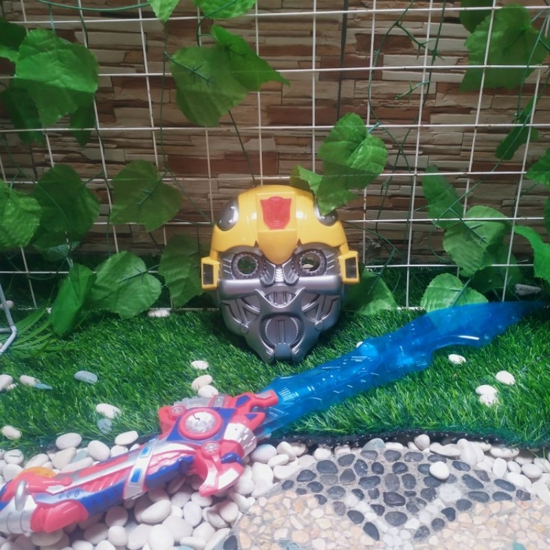 Jual Mainan Set Topeng dan Pedang Transformers - Cosplay Bumblebee Anak ...