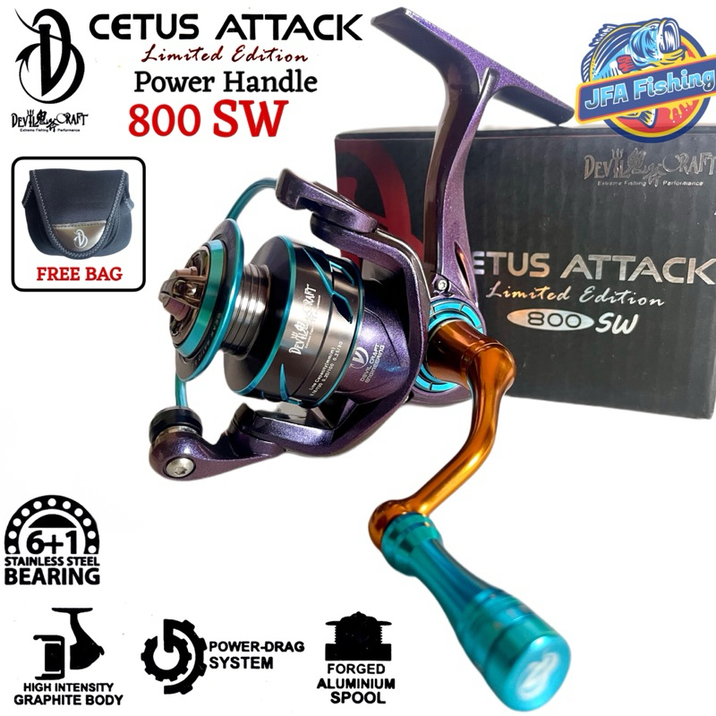 Jual Reel Spinning Devil Craft CETUS ATTACK 800 6+1BB SaltWater ...