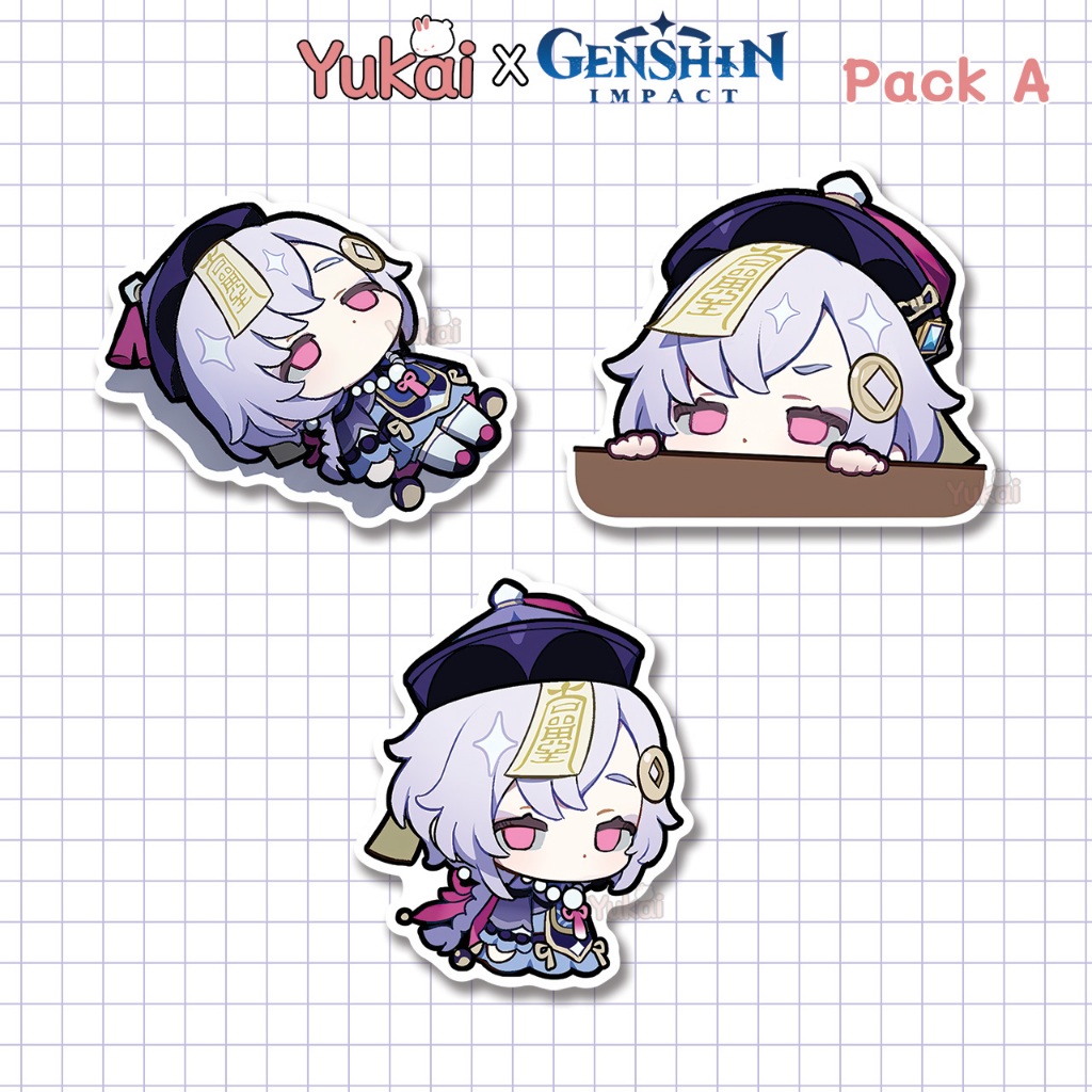 Jual Stiker Pack Qiqi Genshin Impact Premium, Sticker Anime Waterproof ...
